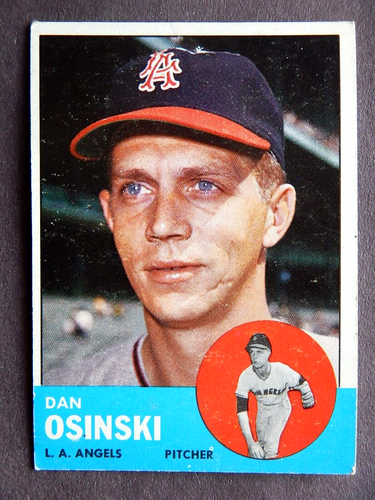 Dan Osinski #114 Topps 1963 Baseball Card (Los Angeles Angels) *A | eBay