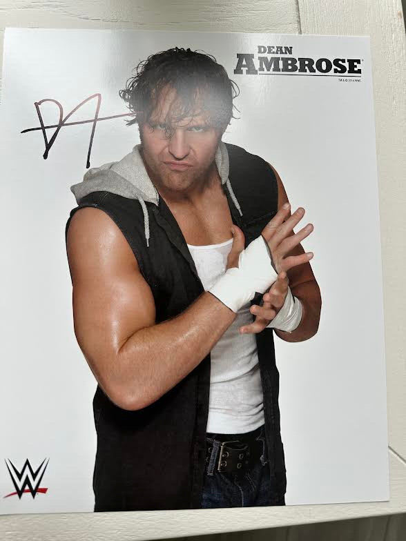 2014 WWE / AEW Dean Ambrose /Jon Moxley Autographed 8x10 | eBay