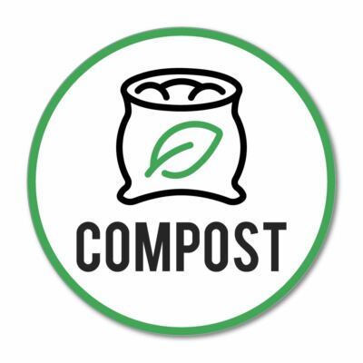 Compost Recycle Sticker Decal Window Sign Graphic Bin Car Safety | eBay