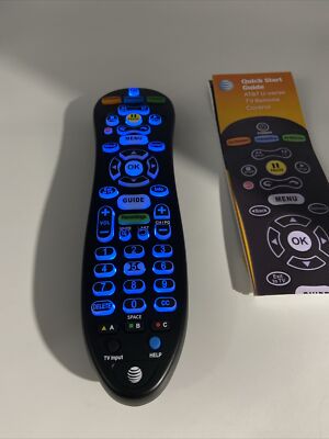AT&T U-verse S30-S1A Universal Remote Control Powers Up Instructions | eBay