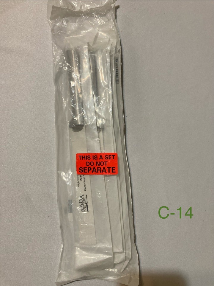 Rada R104 Utility/Steak Knife Non-serrated kitchen Made in USA 6 PACK ...