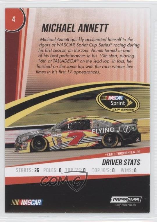2015 Press Pass Cup Chase Michael Annett #4 0s5 | eBay UK