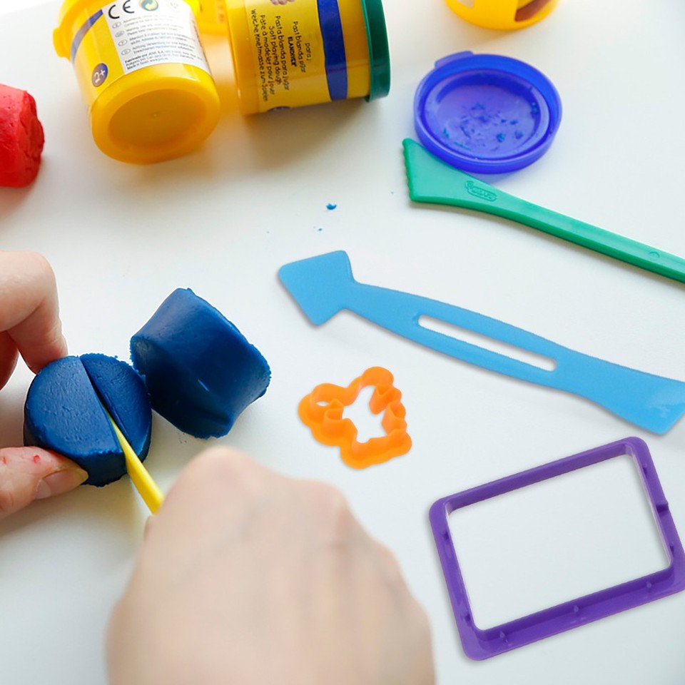 32 Pcs Kids Diy Tools Toys Triangular Circular Plasticine Moldss | eBay ...
