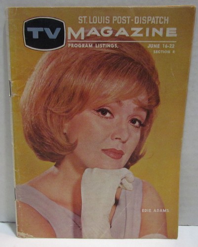 TV Magazine June 1963 Edie Adams on cover, St. Lois Dispatch Missouri ...