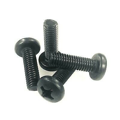 M6 x 20mm Black Oxide Phillips Pan Head DIN7985A Machine Screw - Set of ...