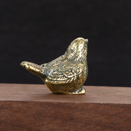 Solid Brass Sparrow Figurine Small Statue House Decoration Animal ...