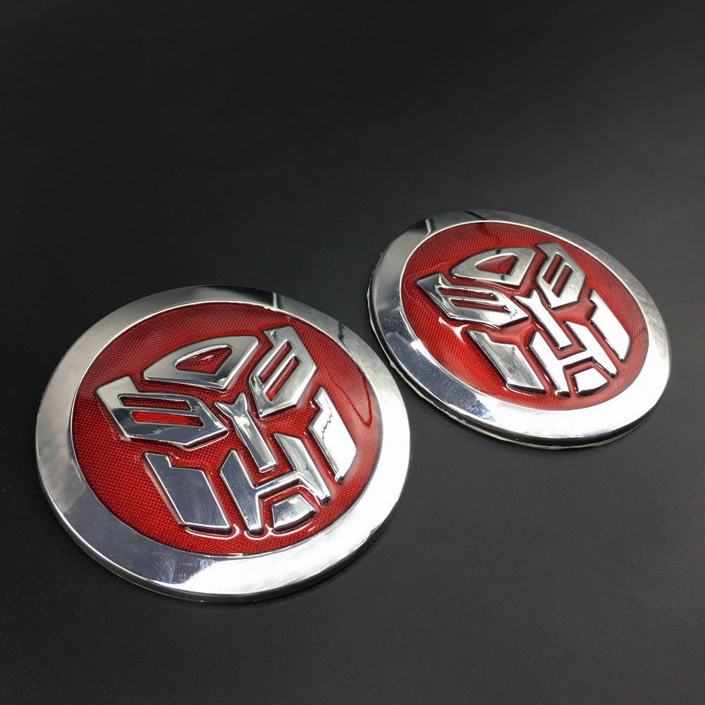 4pcs Metal Transformers Decepticon Autobots Logo Badge Car Emblem Decal ...