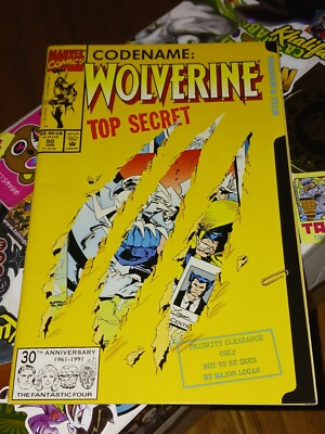 Wolverine # 50 Die Cut Cover Codename: Top Secret. 1992 Marvel Comics High grade | eBay
