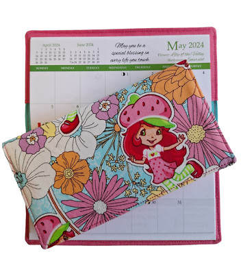 100% Cotton Fabric Strawberry Shortcake 2025-26 Pocket Calendar | eBay