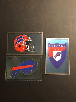 (3) Buffalo Bills TEAM STICKERS - 1989 1990 Panini NFL Sticker B108 | eBay