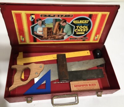 VINTAGE ORIGINAL GILBERT BIG BOY TOOL CHEST IN ORIGINAL METAL BOX | eBay
