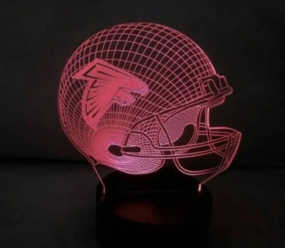 Atlanta Falcons NFL FOOTBALL TEAMS LOGOS Home Decor 3D LED Light Lamp ...