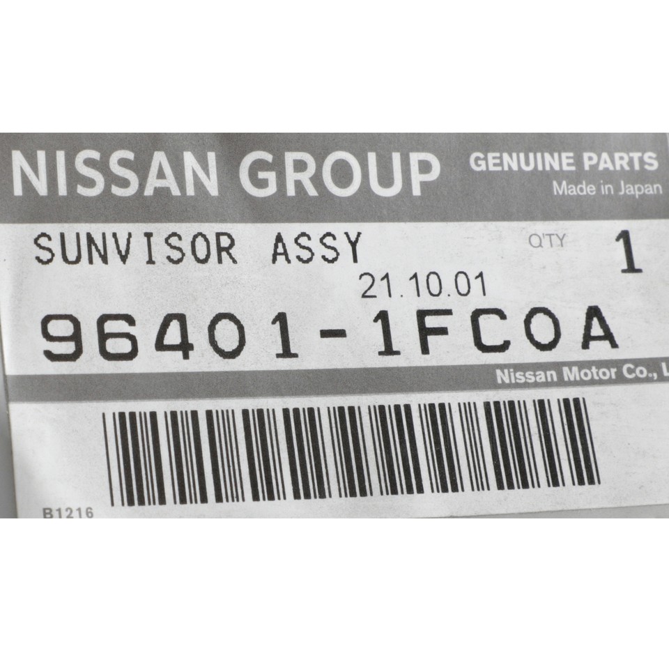 OEM 2009-2014 Nissan Left Sun Visor Shade Mirror Clip Assembly 96401 ...