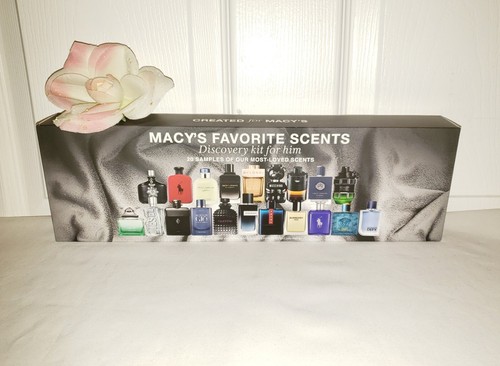 Macy's Favorite Scents Discovery Kit for Him Set of 20 Men Cologne ...