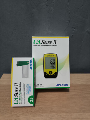UASure II Uric Acid Meter Test Kit Uric Acid Gout (Tool and 25 Test ...