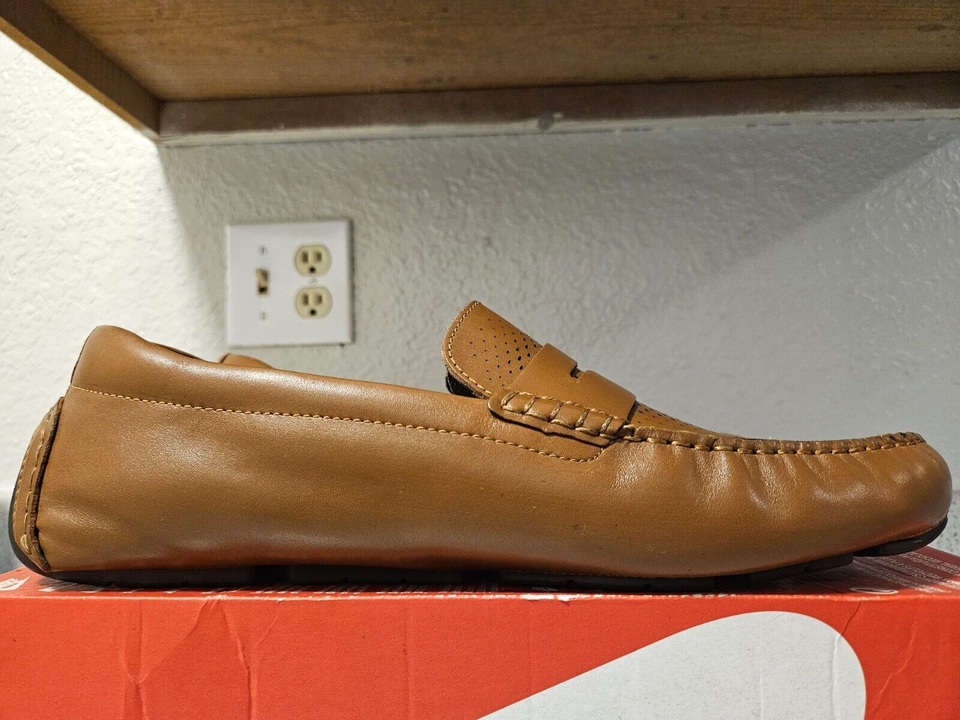 Cole Haan Grand Laser Penny Driver Loafer British Tan/Java Mens Sz 12 ...