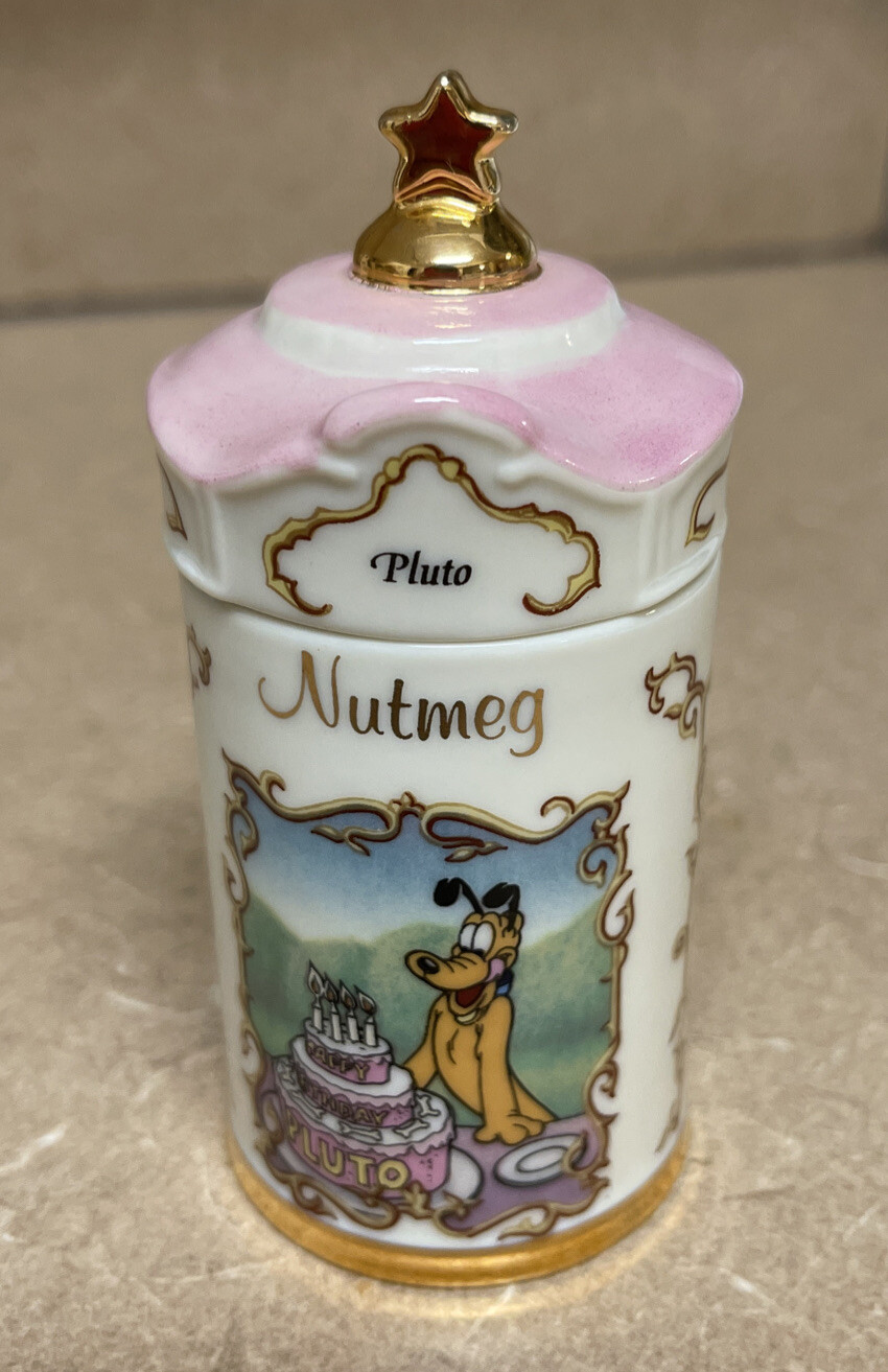 Vintage Walt Disney Lenox Spice Jar Collection - Nutmeg - Pluto - 1995 | eBay