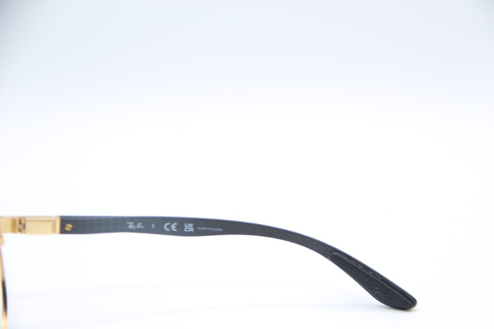NEW RAY-BAN RB 8422 2890 BLACK GOLD CARON AUTHENTIC EYEGLASSES W/CASE ...