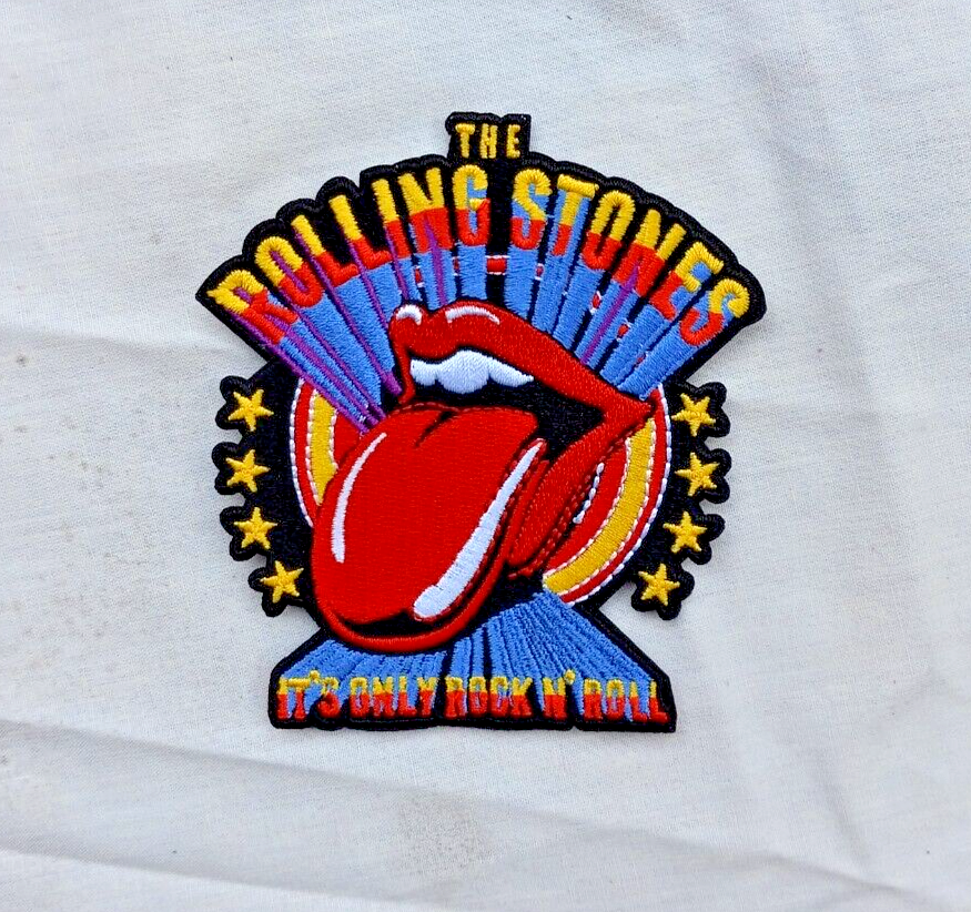 The Rolling Stones Embroidered Patch Licensed 3.1/4" x 3.3/4" Licensed ...