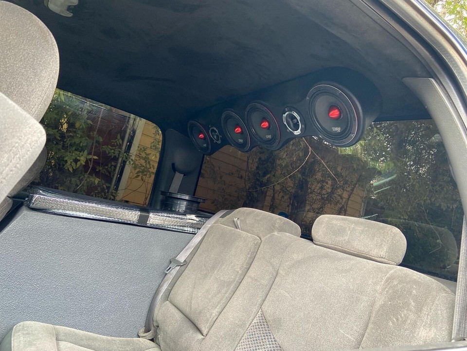 Universal 38” Sound Bar Pod 4x 6.5" Midrange & 2x Tweeter (wood and ...