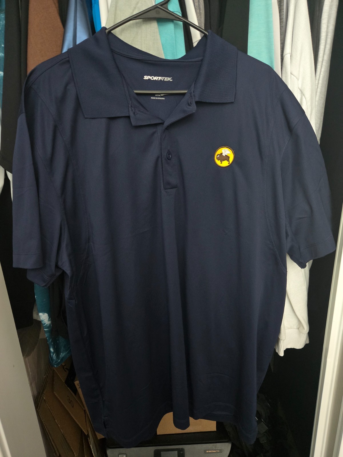 Sport-Tek Navy Blue Buffalo Wild Wings manager Polo Shirt 3 XL | eBay