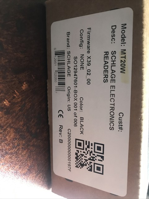 Schlage MT20W Nde Series USB Powered Credential Enrollment Reader for ...