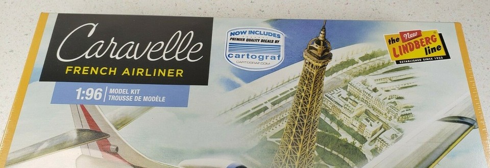 CARAVELLE FRENCH AIRLINER MODEL KIT LINDBERG 1:96 SCALE New Sealed | eBay