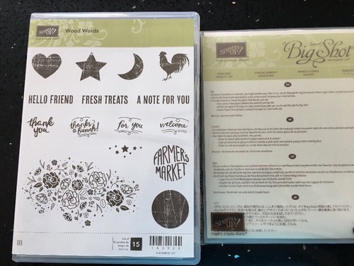 Stampin Up Wood Words Stamp Set And Wood Crate Matching Dies Brand New ...