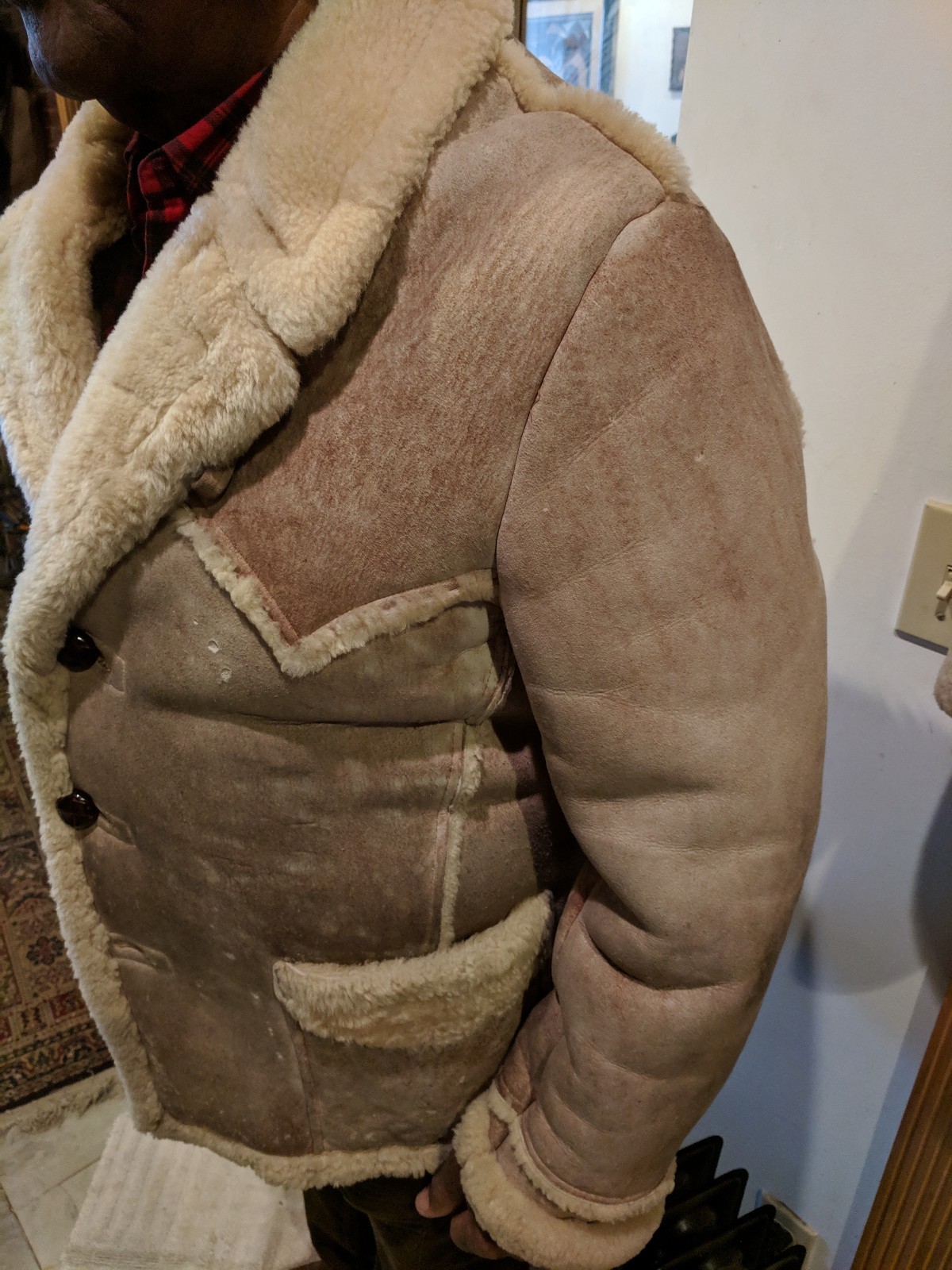 VTG Robert Lewis Brand Genuine Shearling Rancher Coat size 46 | eBay