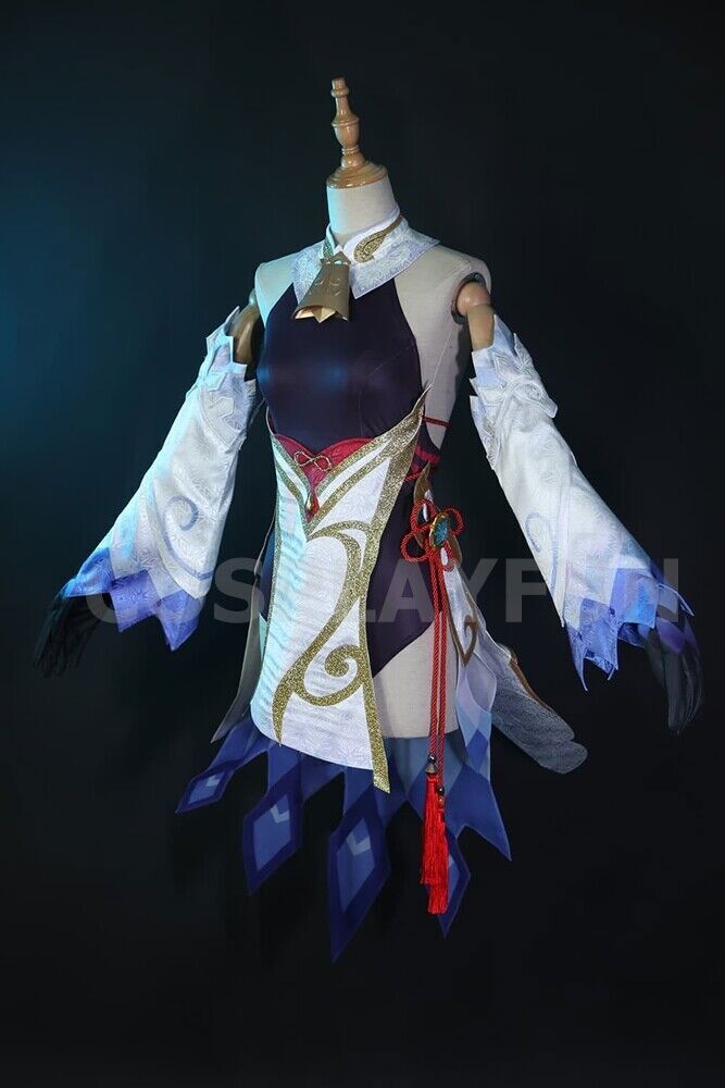 Aninme Genshin Impact Ganyu Costume Cosplay Dress Ver 1 Handmade ...