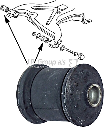 Control Trailing Arm Bushing Rear Axle Fits VW Transporter T3 T4 ...