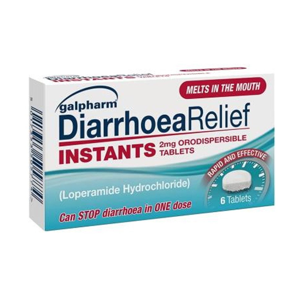 GALPHARM Diarrhoea Relief Instant Melts 2mg Loperamide Orodispersible ...