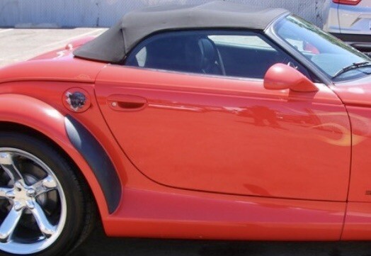 PLYMOUTH CHRYSLER PROWLER GAS FUEL FILLER DOOR COVER PUMA LOGO ...