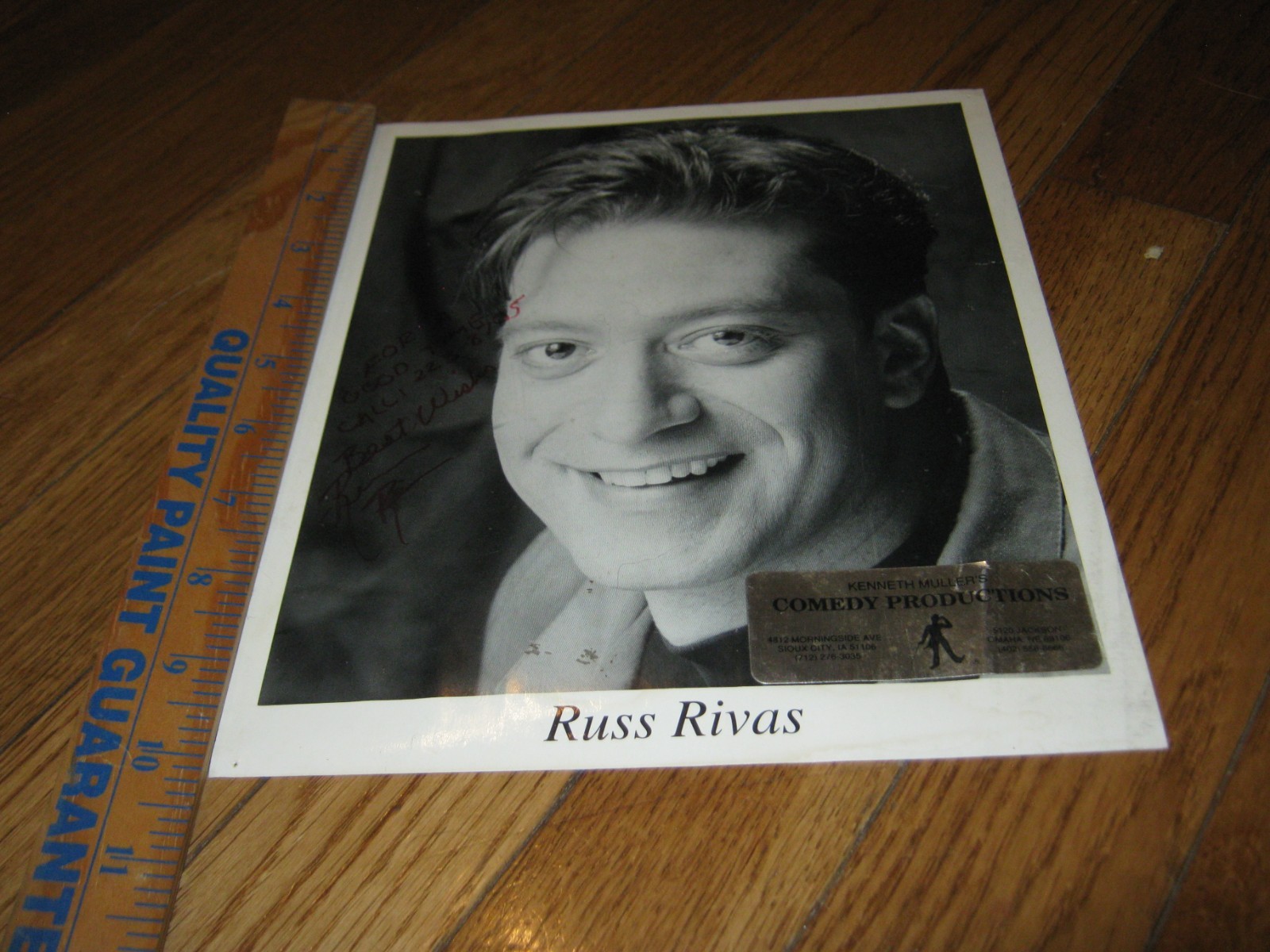 Russ Rivas Original Vintage hand signed 10" x 8" Photo AUTOGRAPH ...