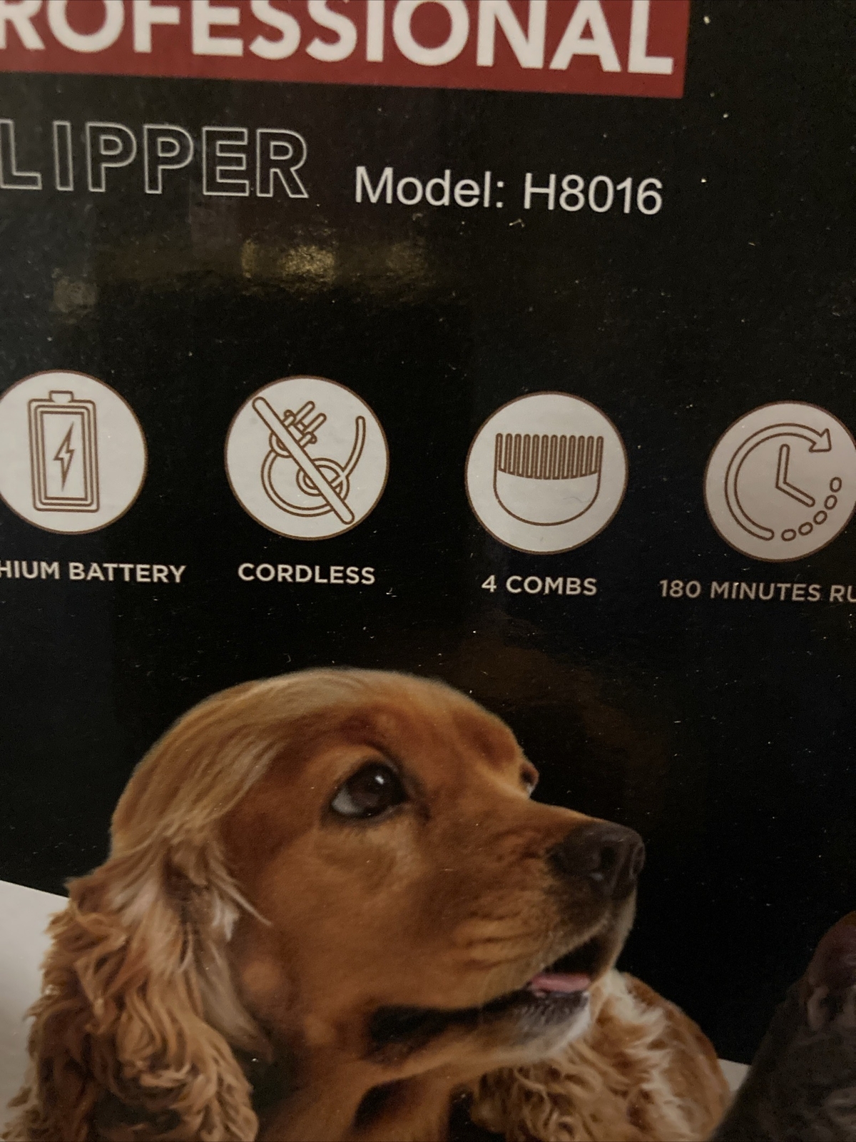 AIBORS Dog Grooming Clippers kit Wireless Rechargeable Gold Stainless ...