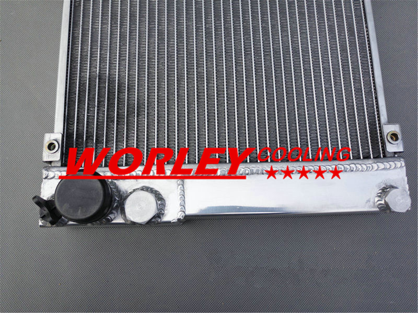 H=13.4" Aluminum Radiator For Porsche 924S 1987 1988 2ROW Non Turbo ...