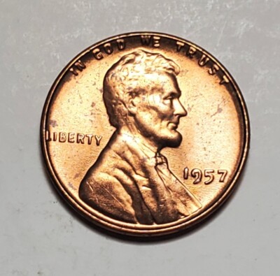 1957 P LINCOLN WHEAT PENNY UNC #C7910 | eBay
