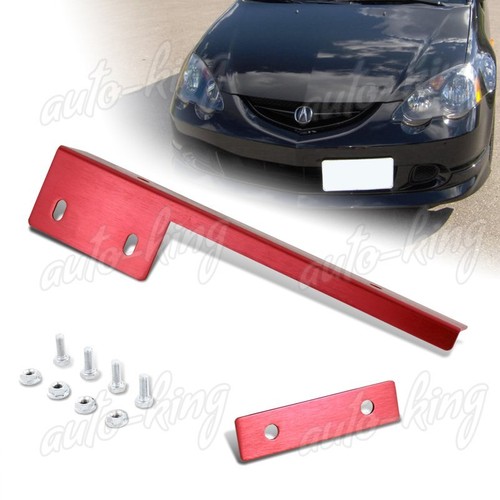 Fit Lexus Mitsubishi Red Aluminum Front License Plate Mount Relocate ...