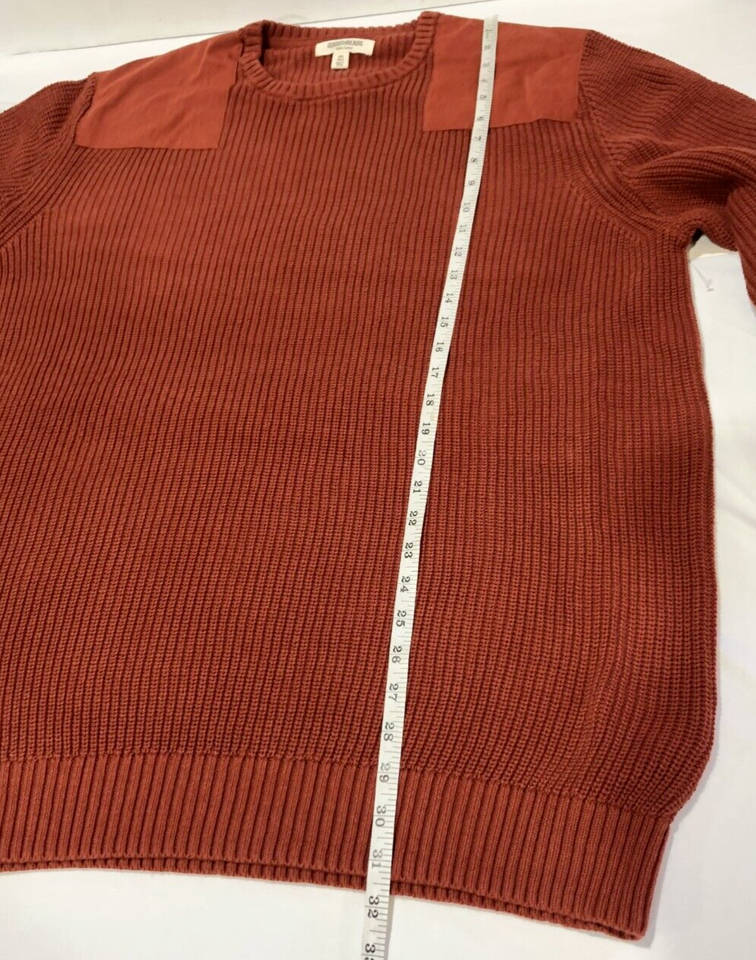 Men's 100% Soft Cotton Knitted Sweater XXL Tall Rust Color | eBay