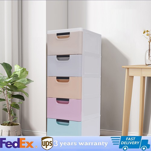 5 Tier Stackable Cabinet Vertical Clothes Storage Tower Tall Small ...