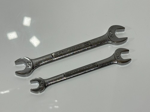 Craftsman Tools USA (NOS, NEW) 2pc VV SAE Open-End Wrench Set Lot ...