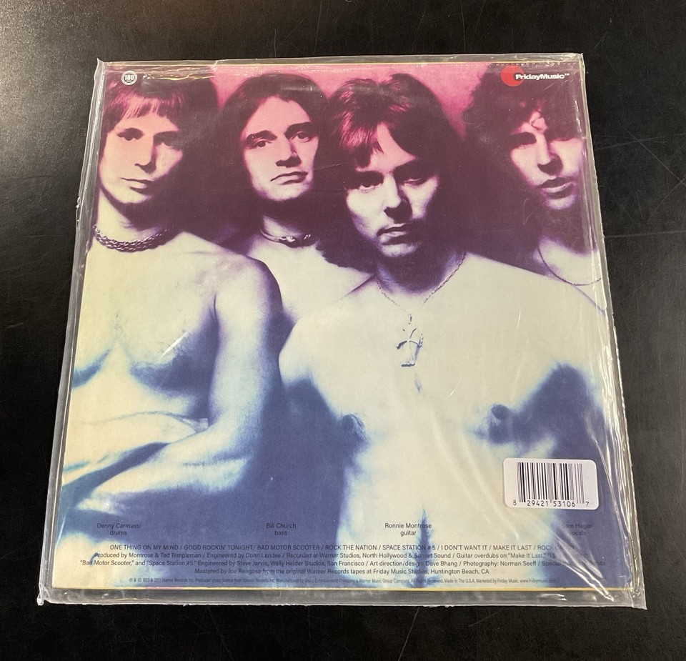 Montrose - Montrose LP On Yellow Color Vinyl Hard Rock Candy/Sammy ...