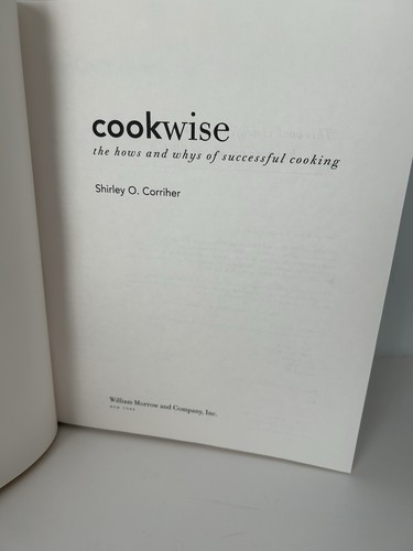 CookWise : The Secrets of Cooking Revealed by Shirley O. Corriher (1997,... | eBay