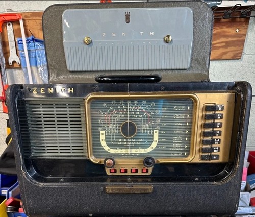 Zenith 1950's Trans-Oceanic Wave H500 Tube Wave Magnet Radio | eBay