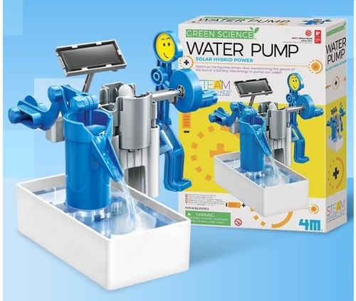 4M-03425 Green Science Water Pump Solar Hybrid Power Making Science Toy ...