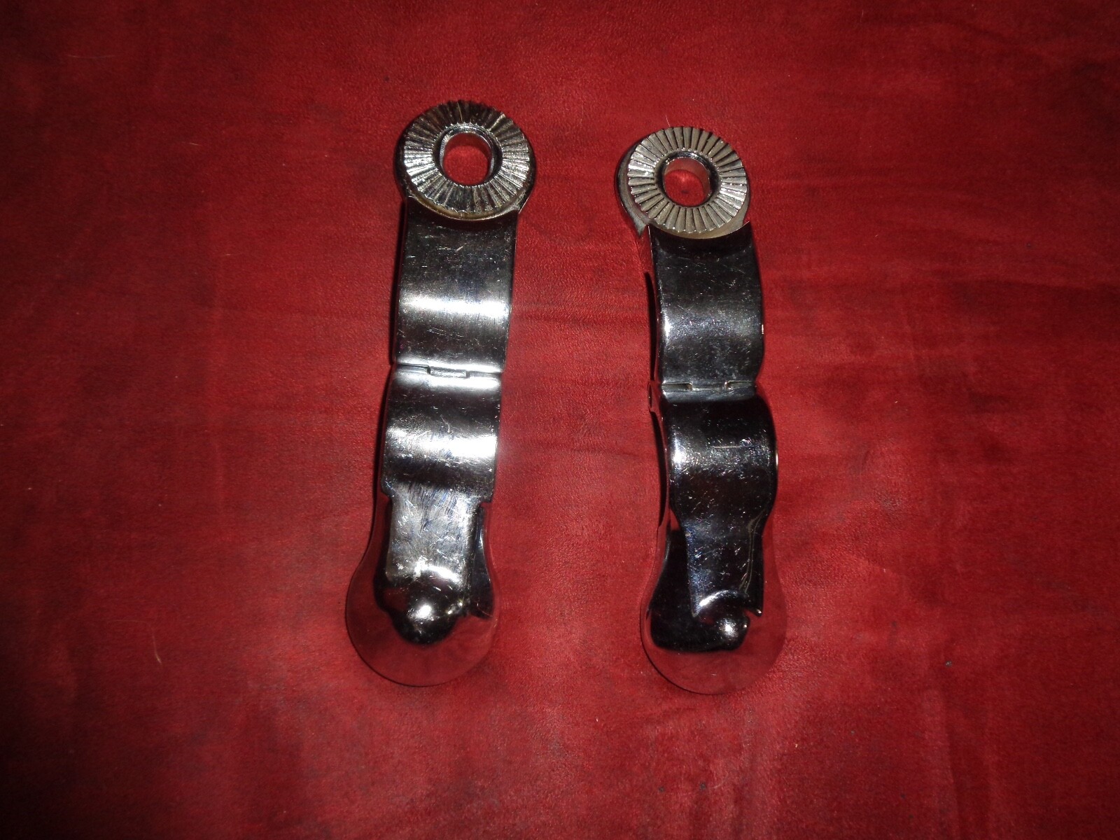 harley 50829-07a set of 2-chrome adjustable high way foot peg mounting ...