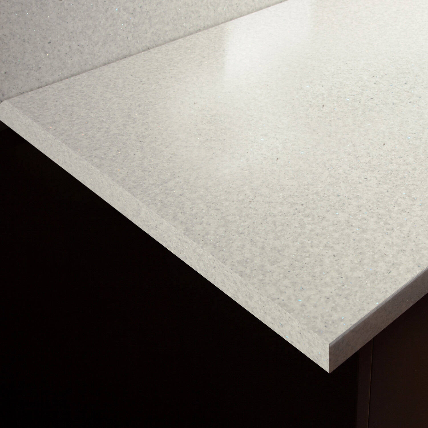 Grey Haze High Gloss Andromeda Laminate Kitchen Worktops 38mm Edging ...