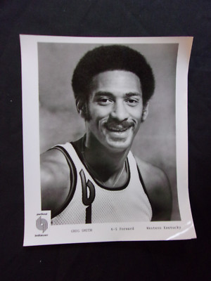 Vintage 1970's Greg Smith Portland Trail Blazers B/W 8 x 10 Press Photo ...