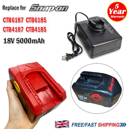 for Snap on Battery 18V Li-Ion 5.0Ah CTB6187 CTB4185 CTB4187 CTB6185 ...