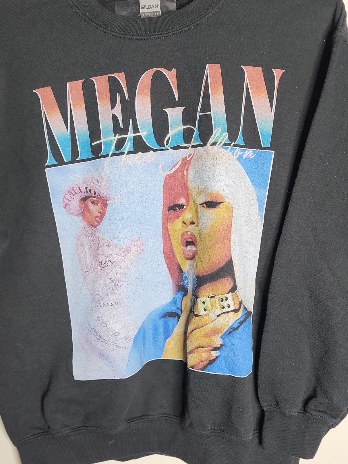 Megan Thee Stallion Rap Hip Hop Black Long Sleeve Swe… - Gem